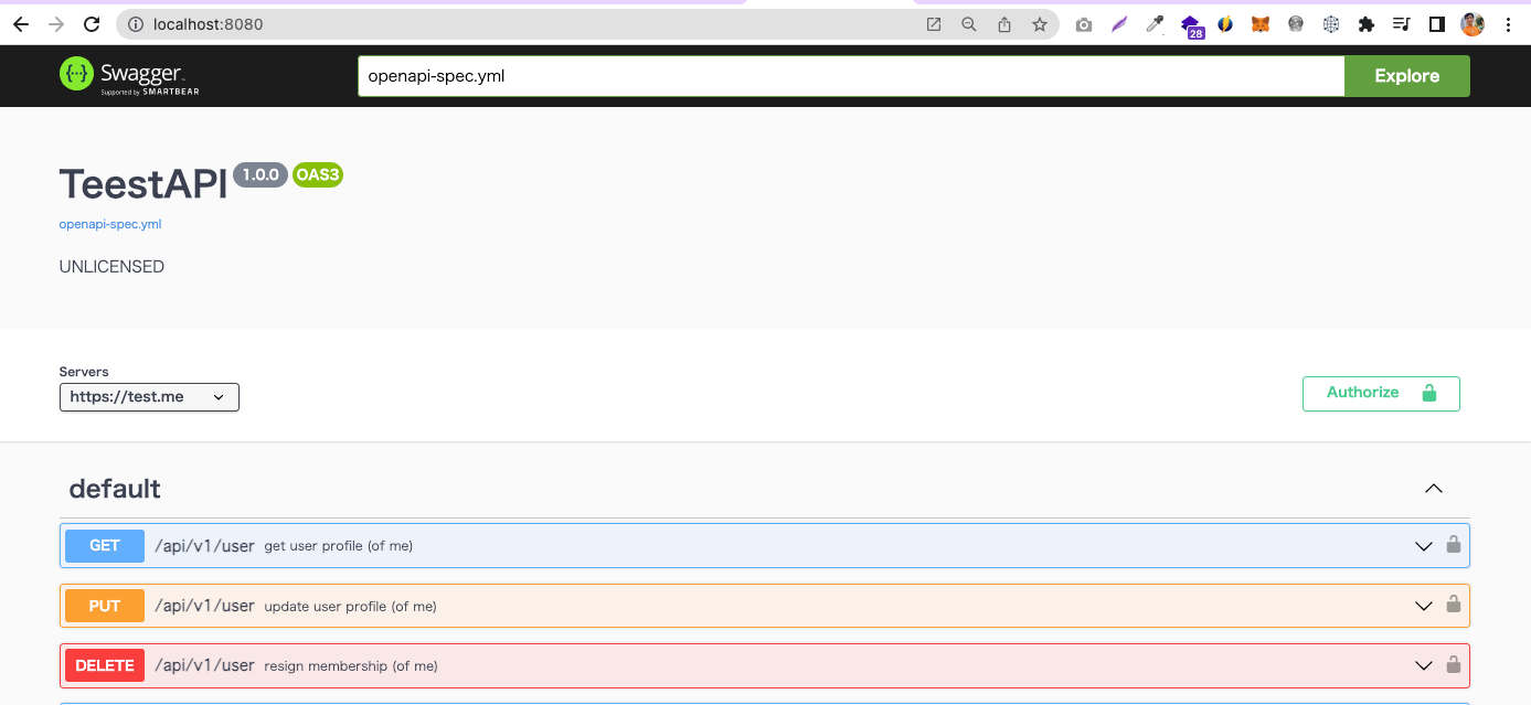Dựng các công cụ hỗ trợ phát triển API cho dự án dùng OpenAPI (Swagger)